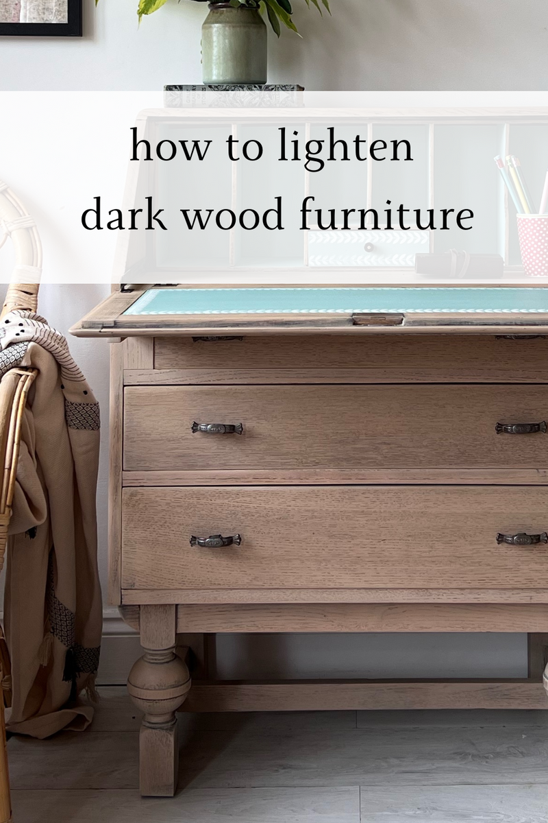 How to lighten dark wood furniture – Faff Designs