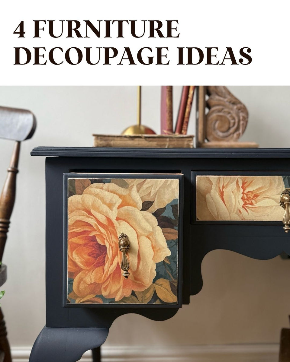 4 ideas for decoupage on furniture – Faff Designs